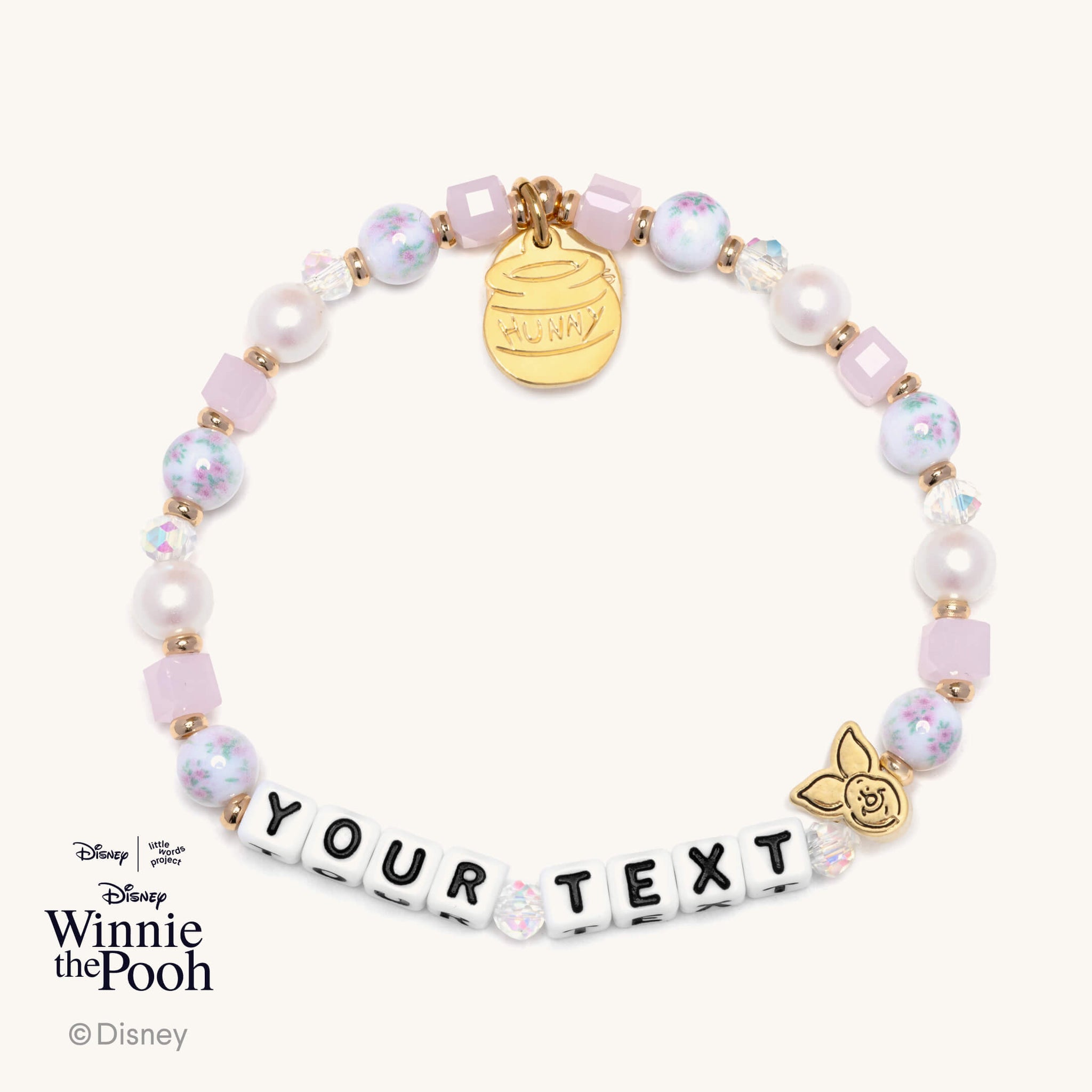 Custom Piglet- LWP x Disney's Winnie the Pooh | Beaded Bracelet - Little Words Project