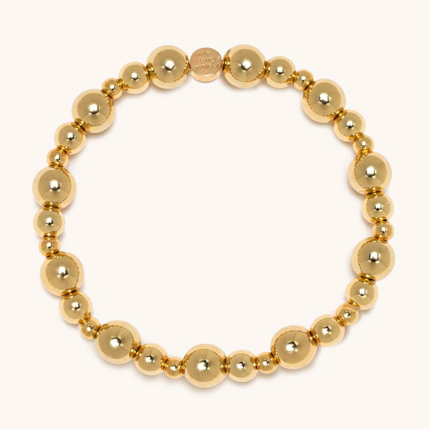 Gold Bubbles Bracelet Base | Beaded Bracelet - Little Words Project