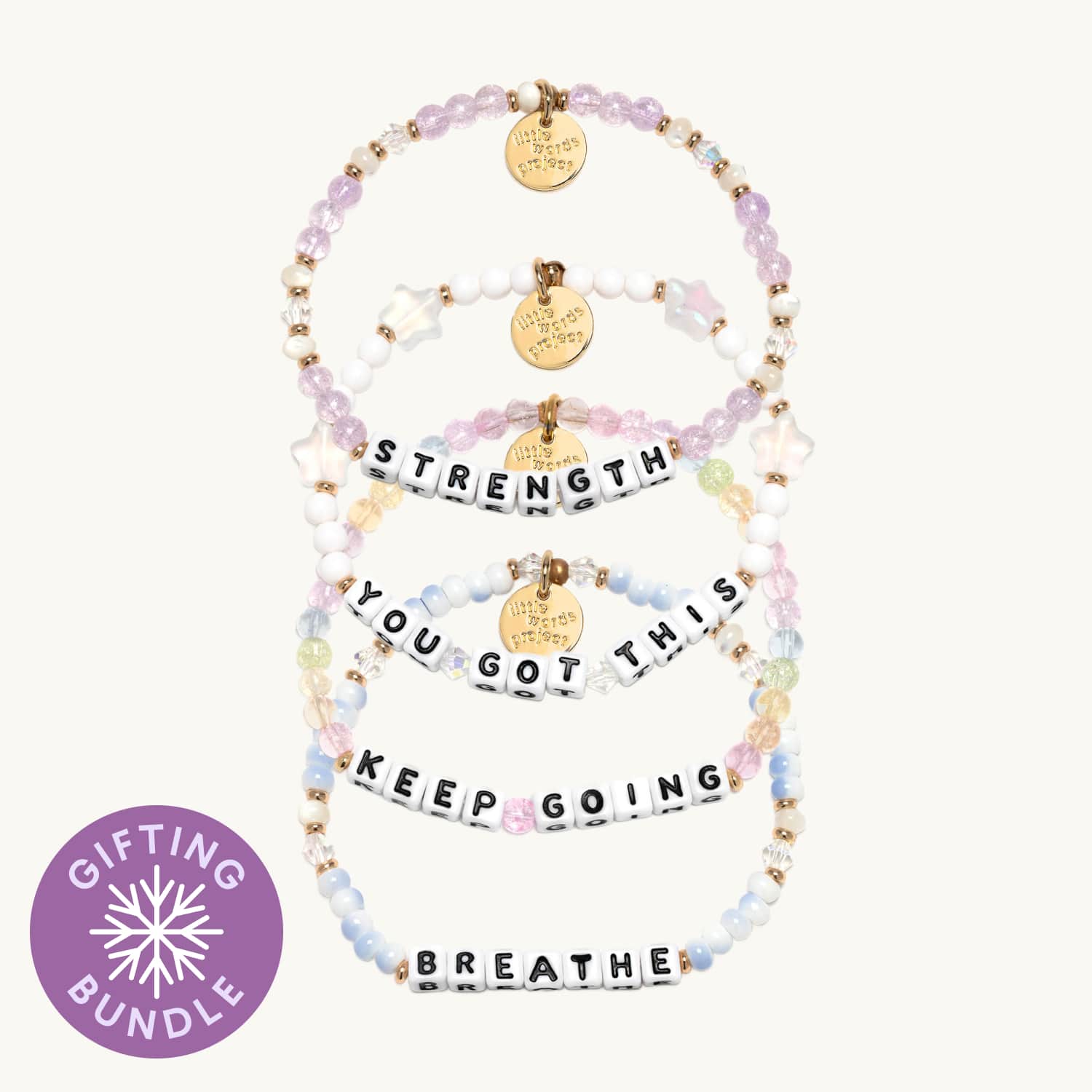 The Kindest Words Gift Set | Beaded Bracelets - Little Words Project