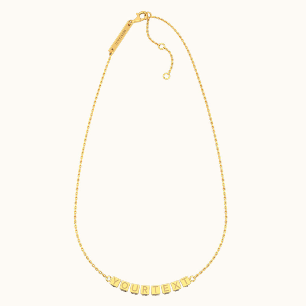 Custom Gold Plated Necklace | Little Layers Personalized Necklace ...