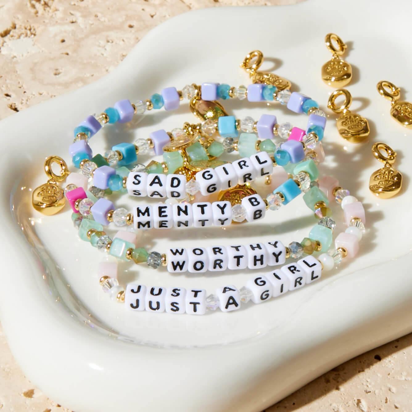 Custom Bracelets | Custom Name, Letter & Word Bracelets for Women