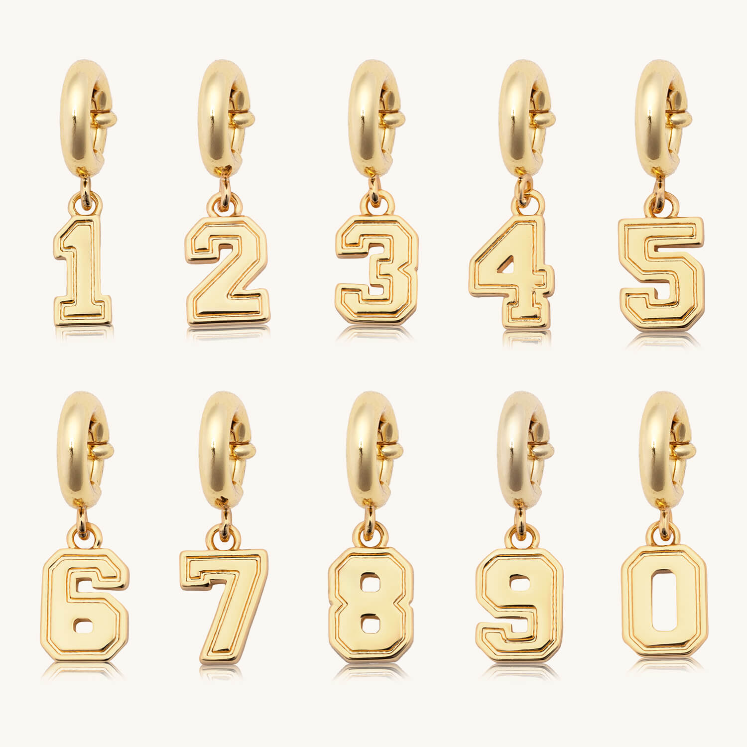 Varsity Number Charms | CHARMS by Little Words Project