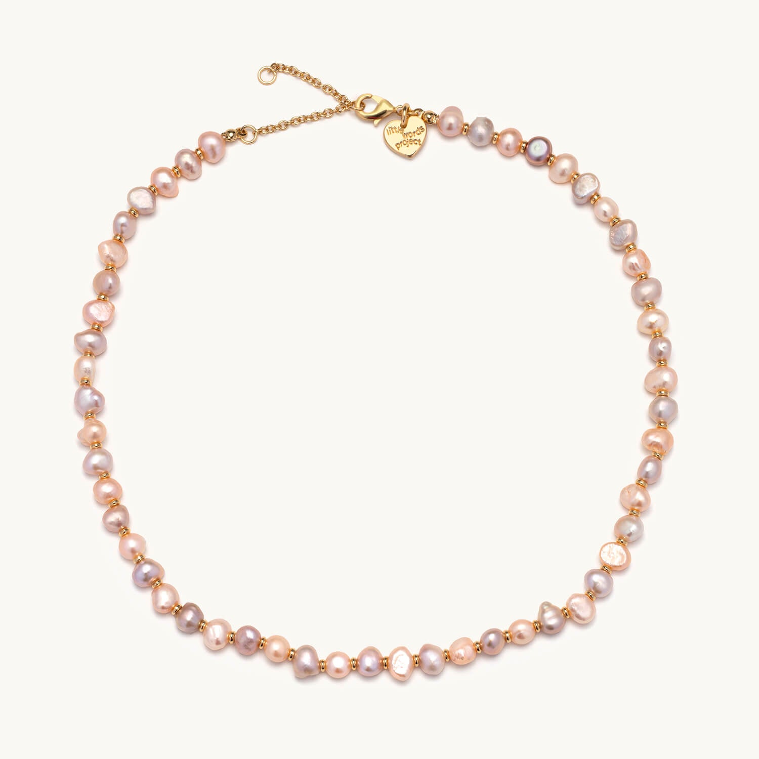 Pink Freshwater Pearl Necklace Base | Little Words Project