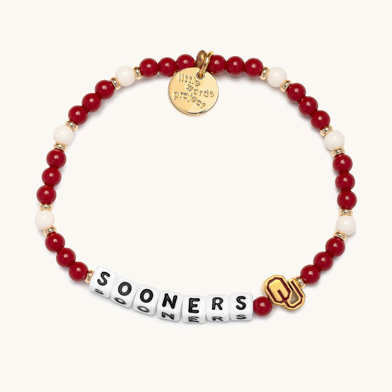 Sooners®- University of Oklahoma® | Beaded Bracelet - Little Words Project