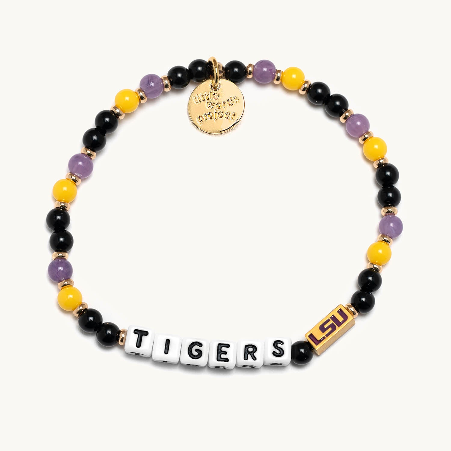 Tigers® - Louisiana State University® | Beaded Bracelet - Little Words ...