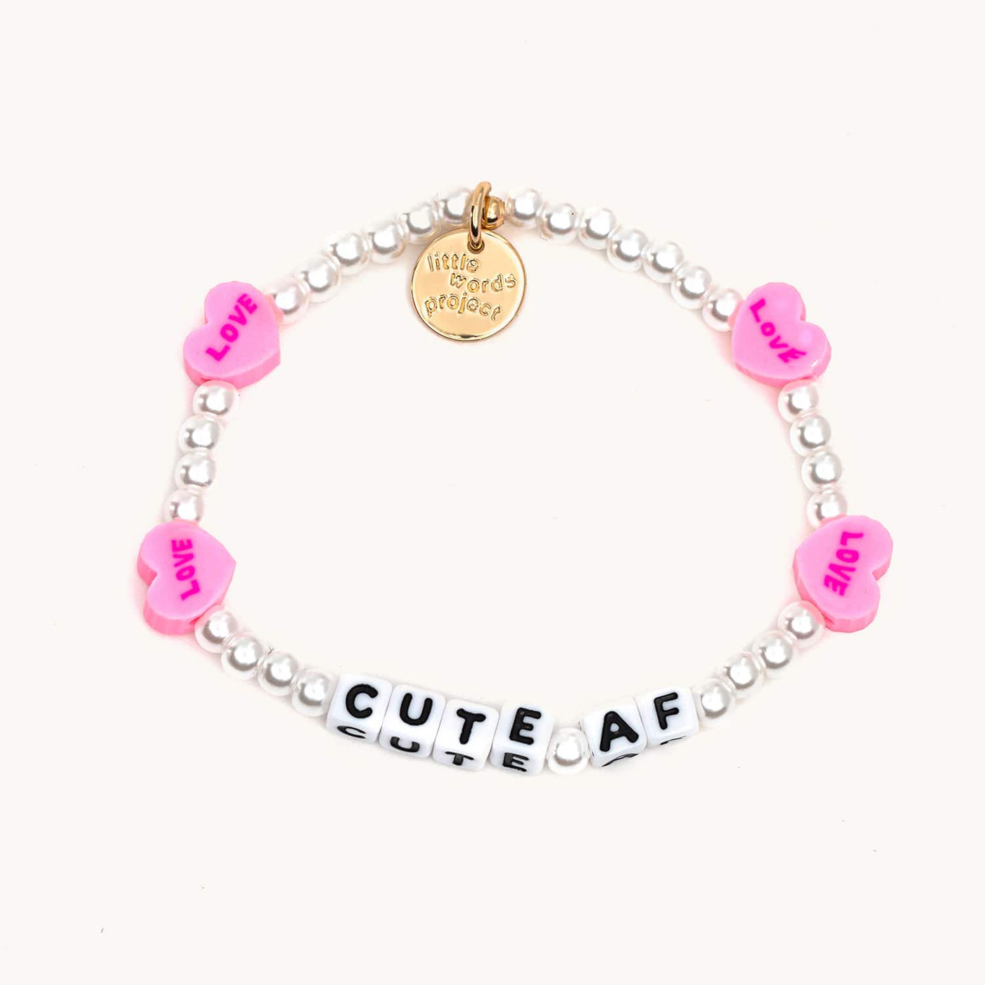 Little Words Project | Cute AF | Beaded Bracelet